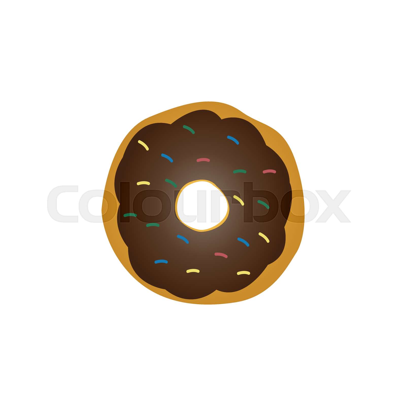 Donut graphic design template vector | Stock vector | Colourbox