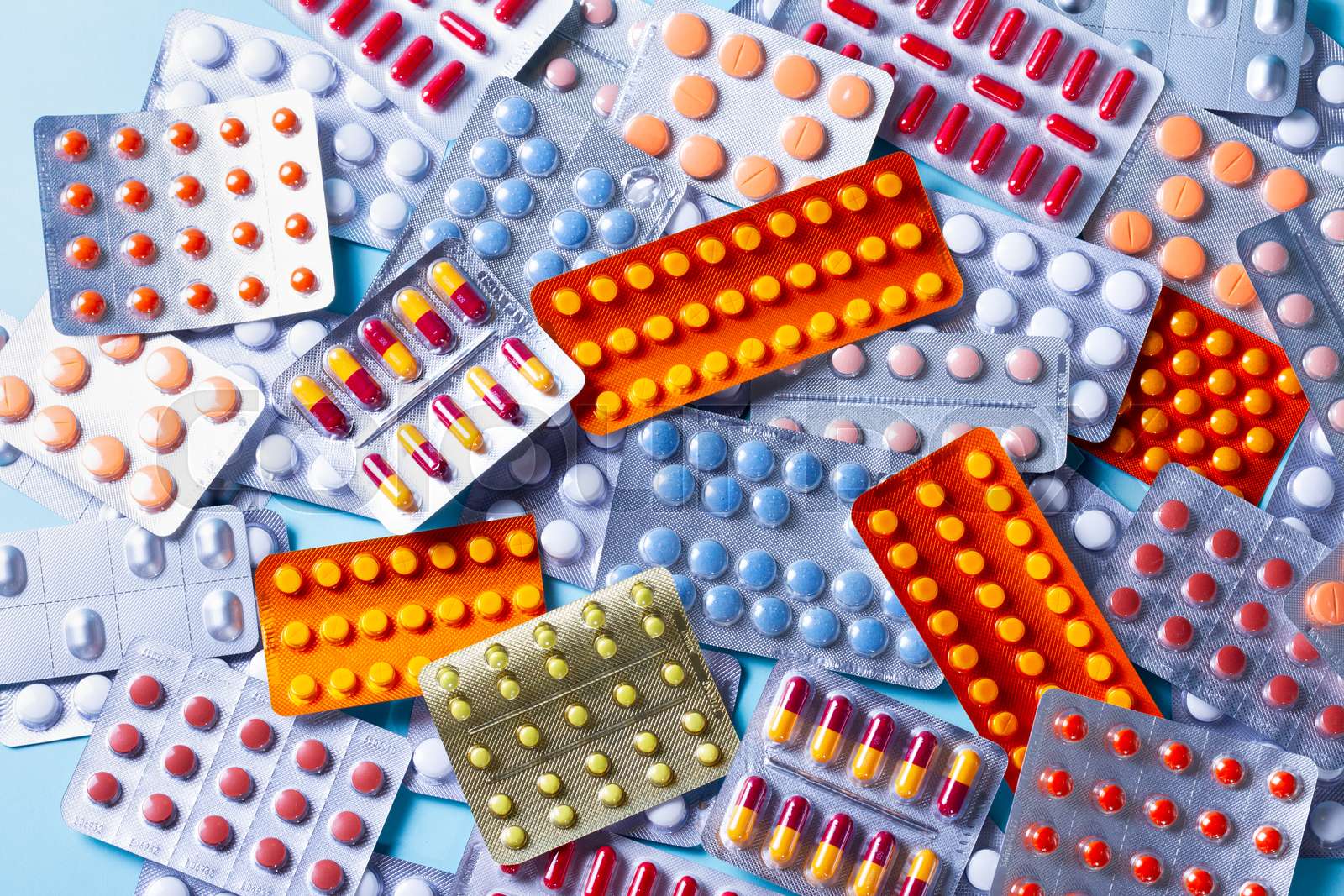 Pile of pills | Stock image | Colourbox