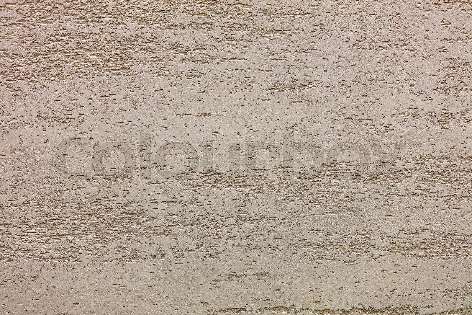 Texture of beige plaster on the wall | Stock image | Colourbox