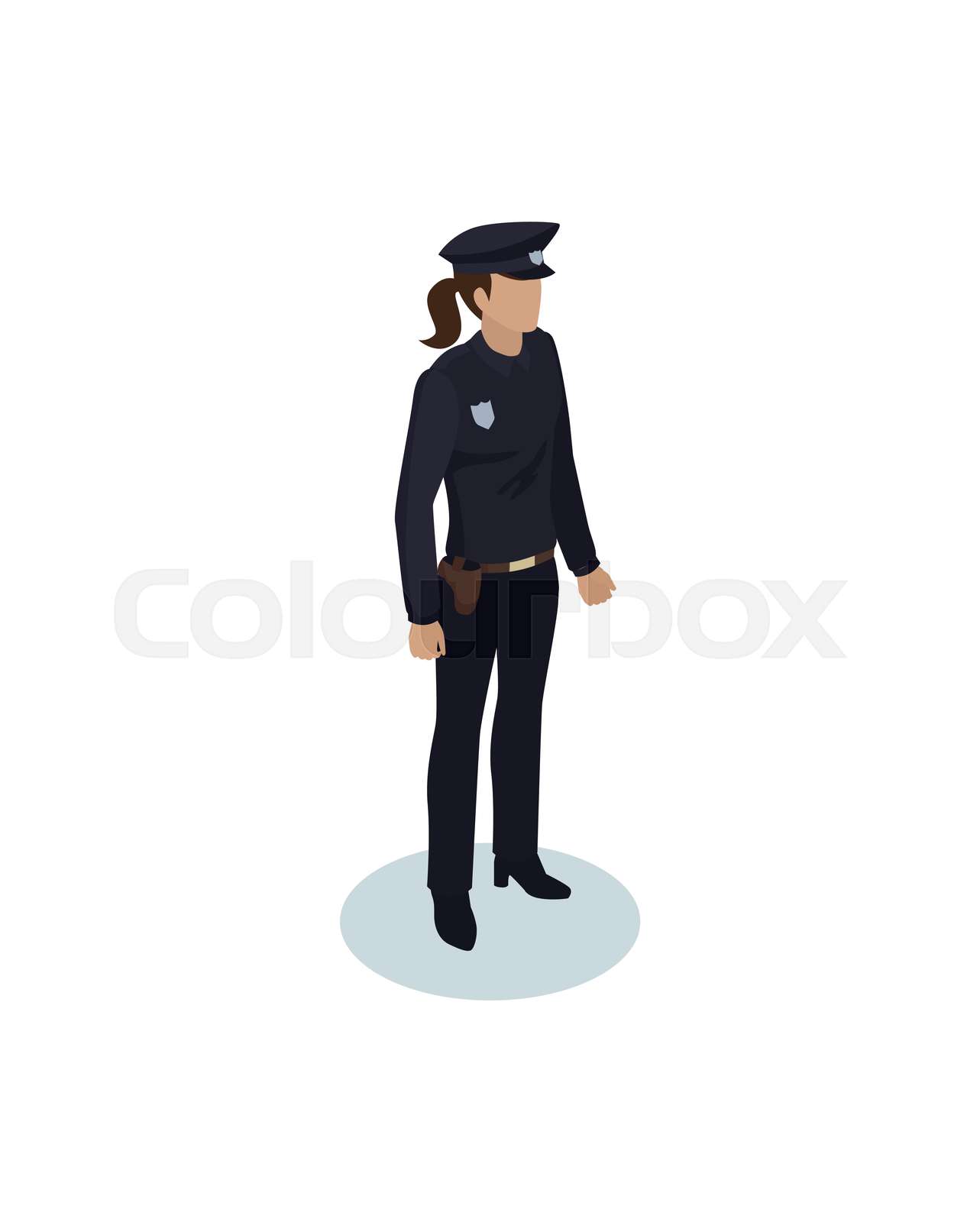 Police Officer Woman Icon vector Illustration | Stock vector | Colourbox