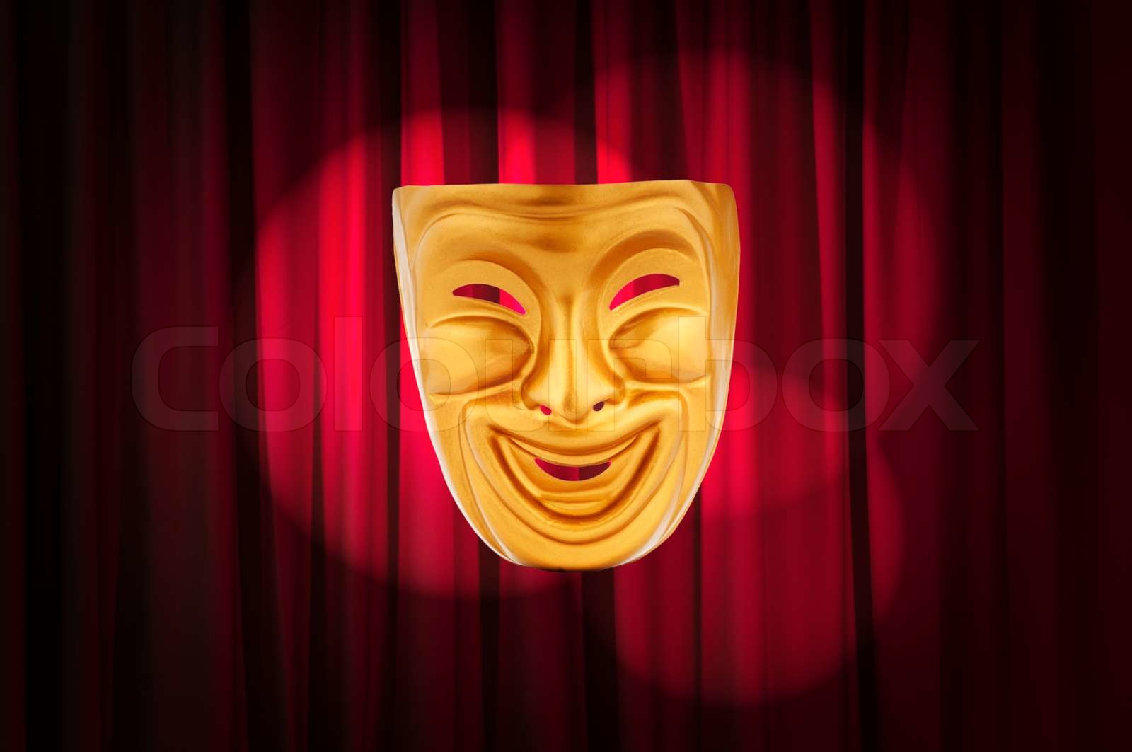 Theateraufführung Konzept mit Masken | Stock Bild | Colourbox