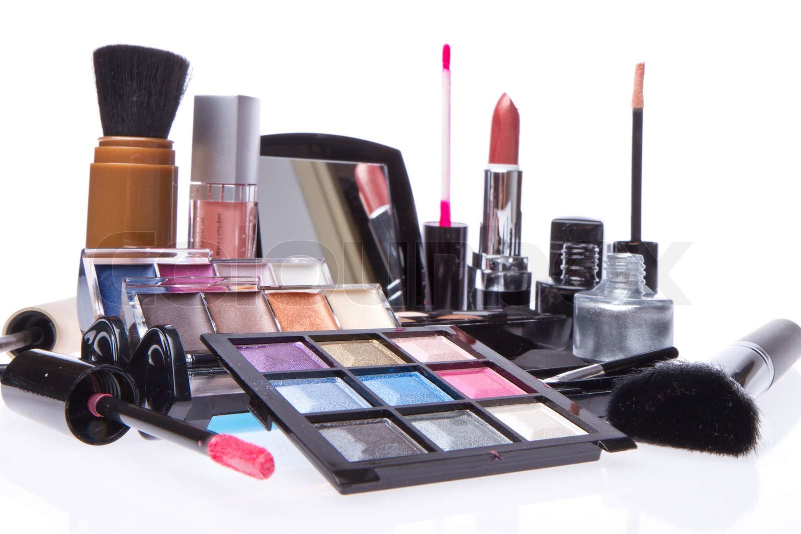 set of cosmetic makeup products | Stock image | Colourbox