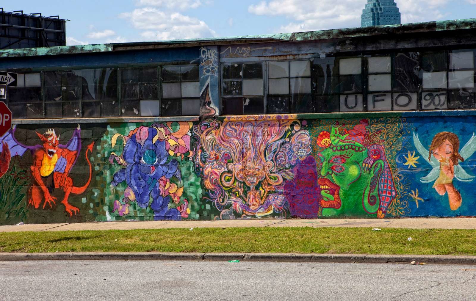 Graffiti wall in New York | Stock image | Colourbox
