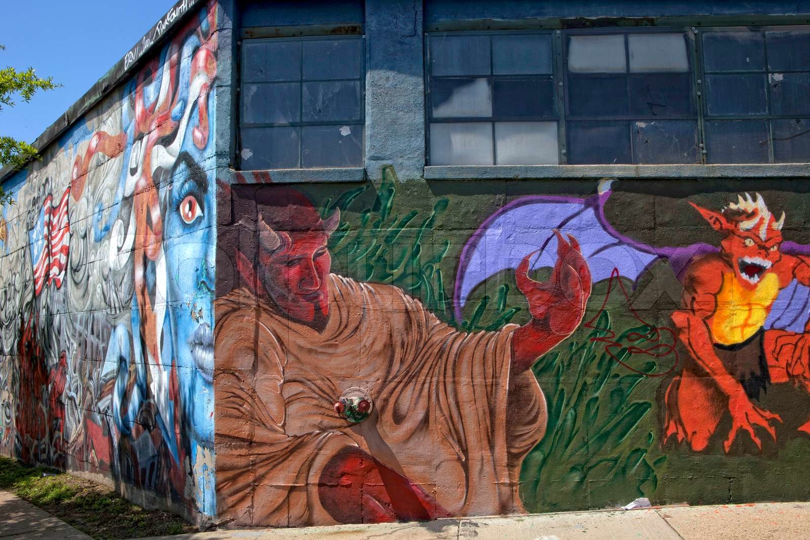 Graffiti Wall In New York Stock Image Colourbox graffiti-wall-in-new-york-stock-image-colourbox