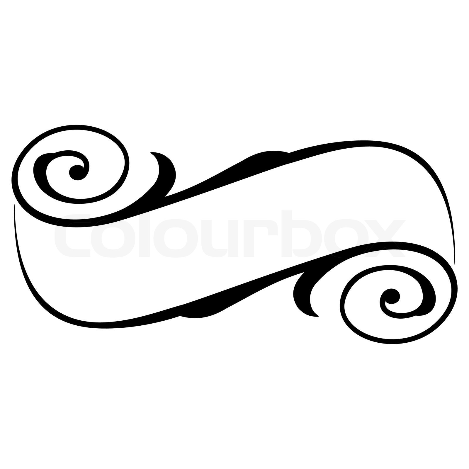 Vector Kalligrafie Farbbandrahmen banner | Stock-Vektor | Colourbox