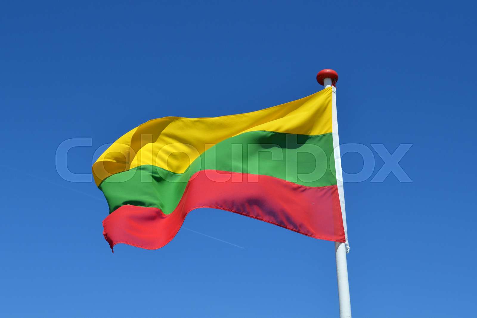 The island flag of Ærø in Denmark looks like the one of Lithuania ...