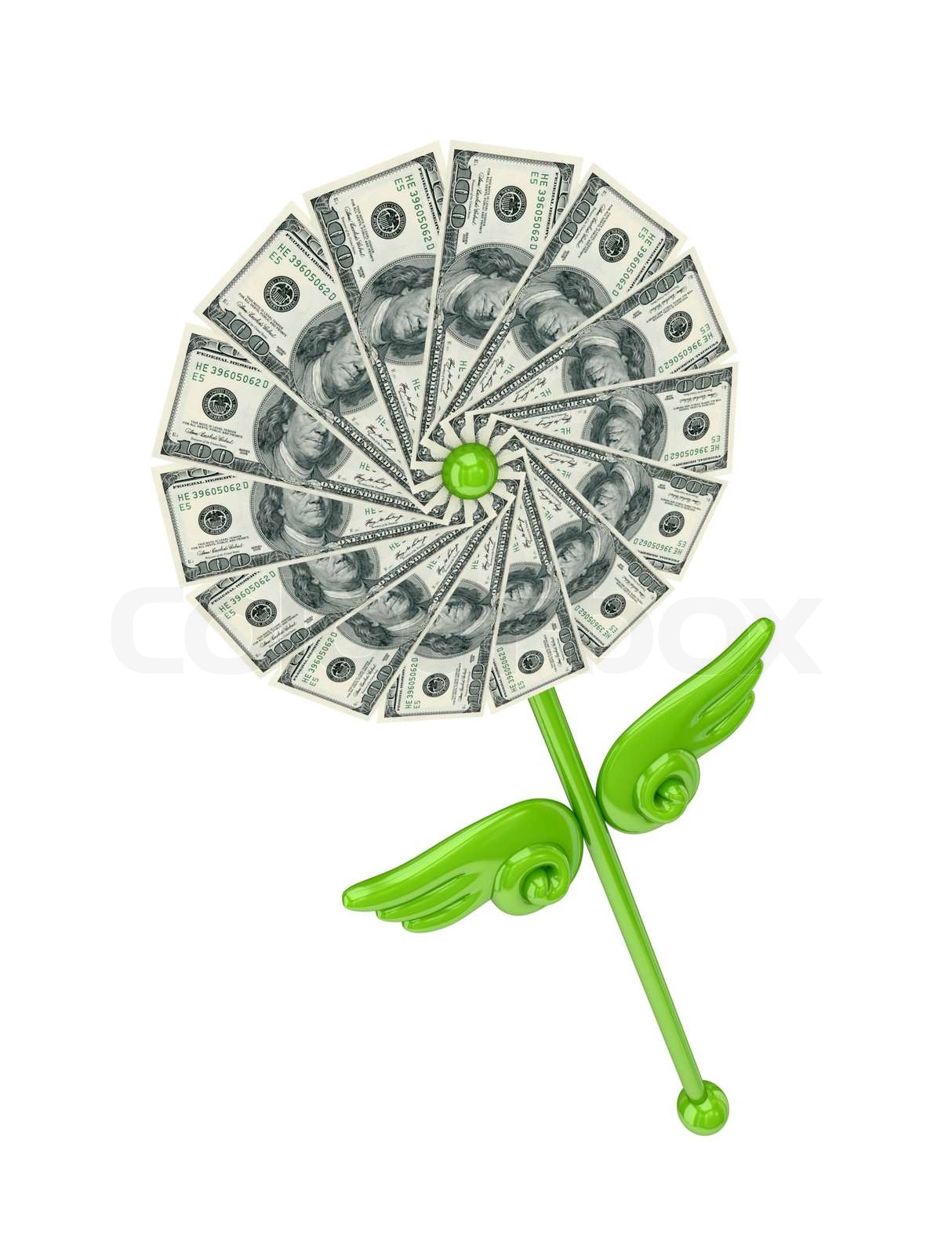 Magic wand with dollar sign | Stock image | Colourbox