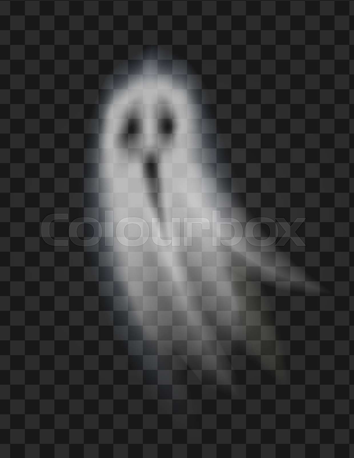 Ghost Poltergeist on Transparent Background Vector | Stock vector ...