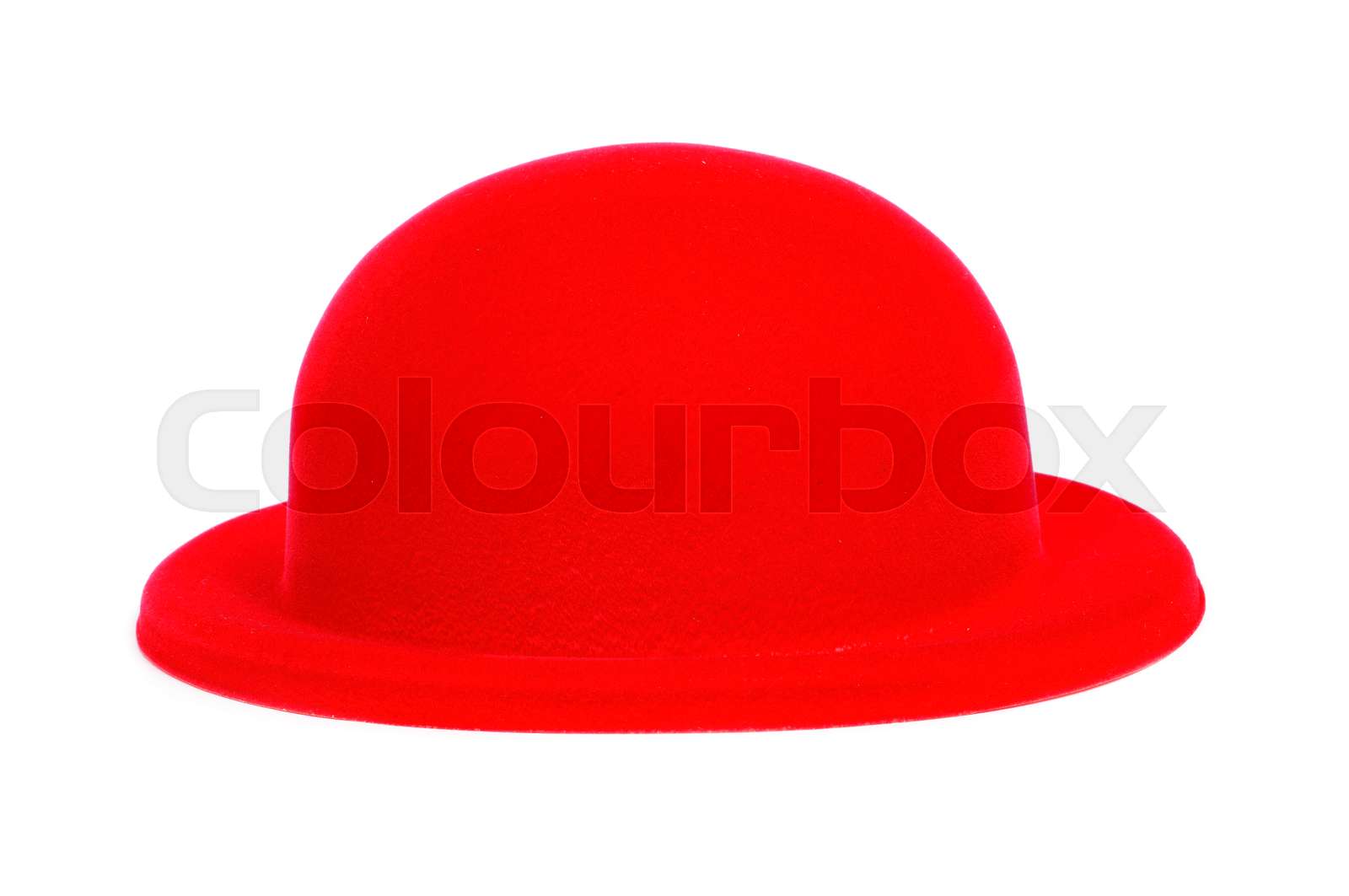 red bowler hat | Stock image | Colourbox
