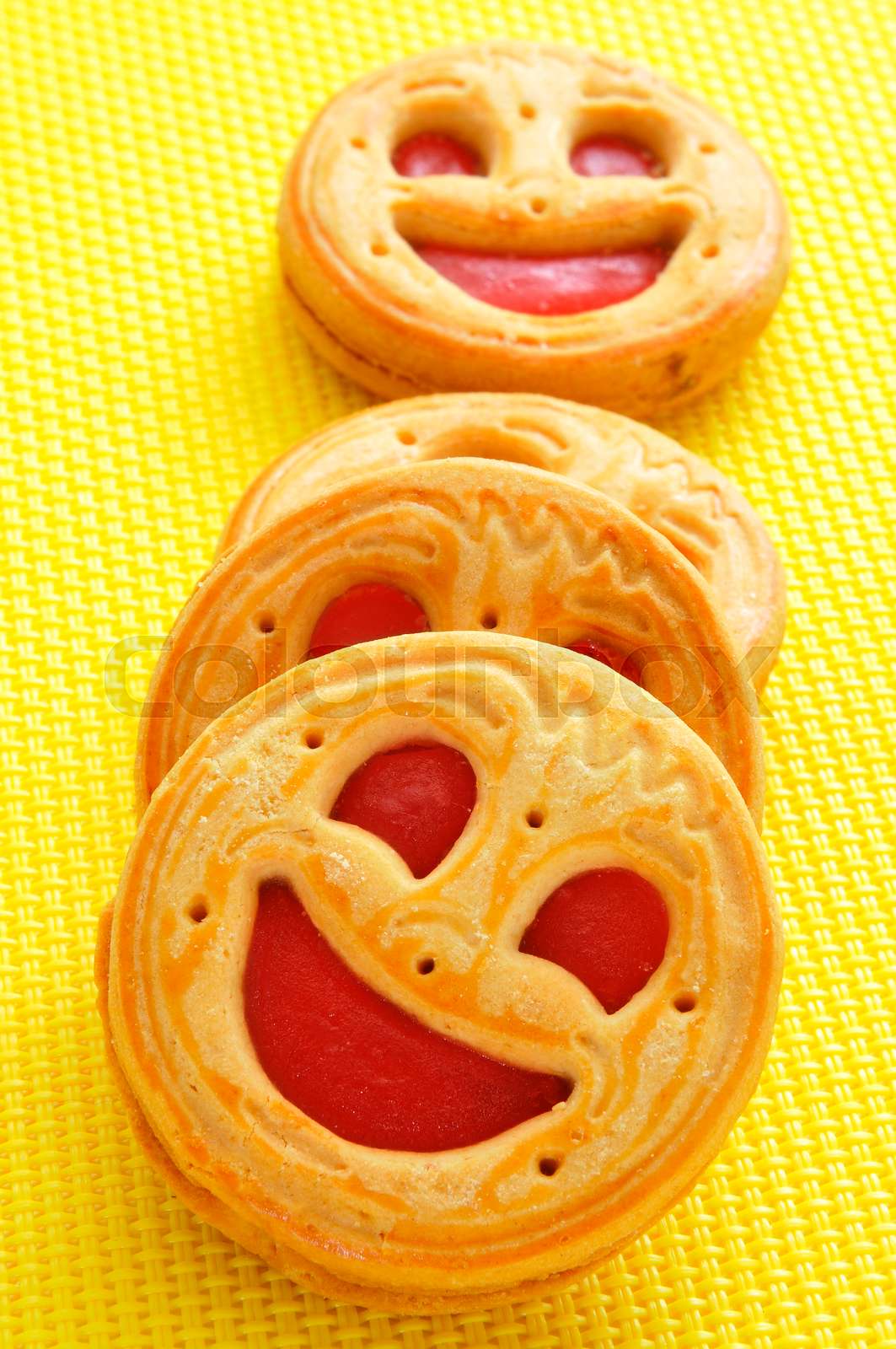 smiley biscuits | Stock image | Colourbox