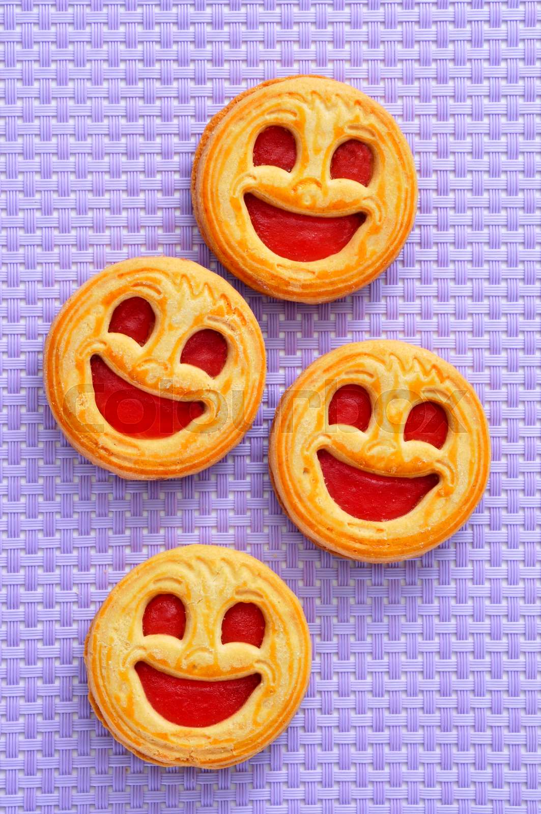 smiley biscuits | Stock image | Colourbox