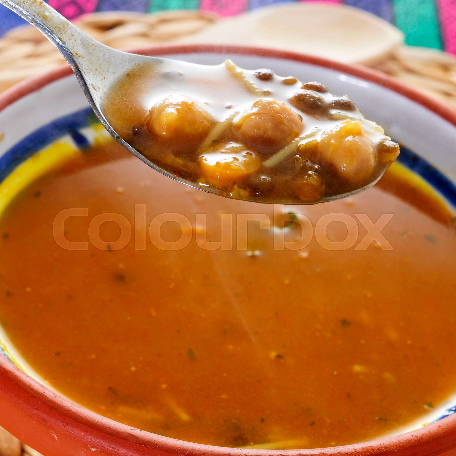 harira, the traditional Berber soup of Morocco and Algeria | Stock ...