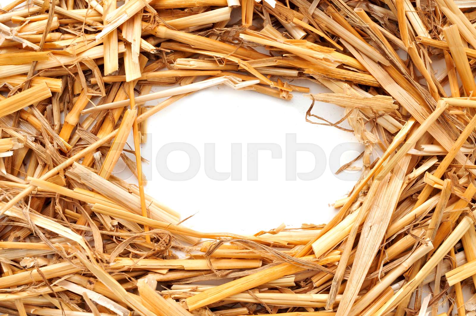 straw frame | Stock image | Colourbox