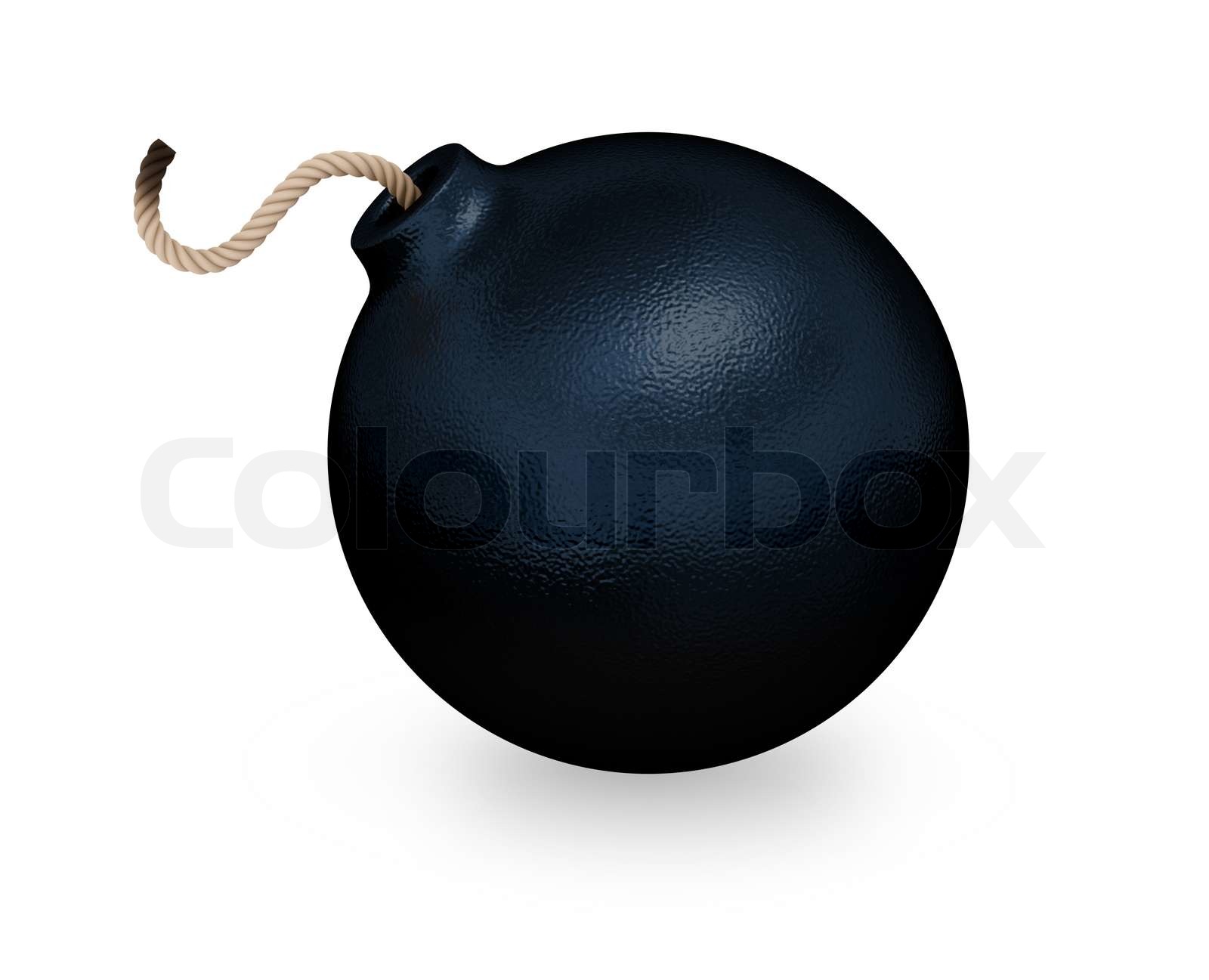 Black vintage bomb | Stock image | Colourbox