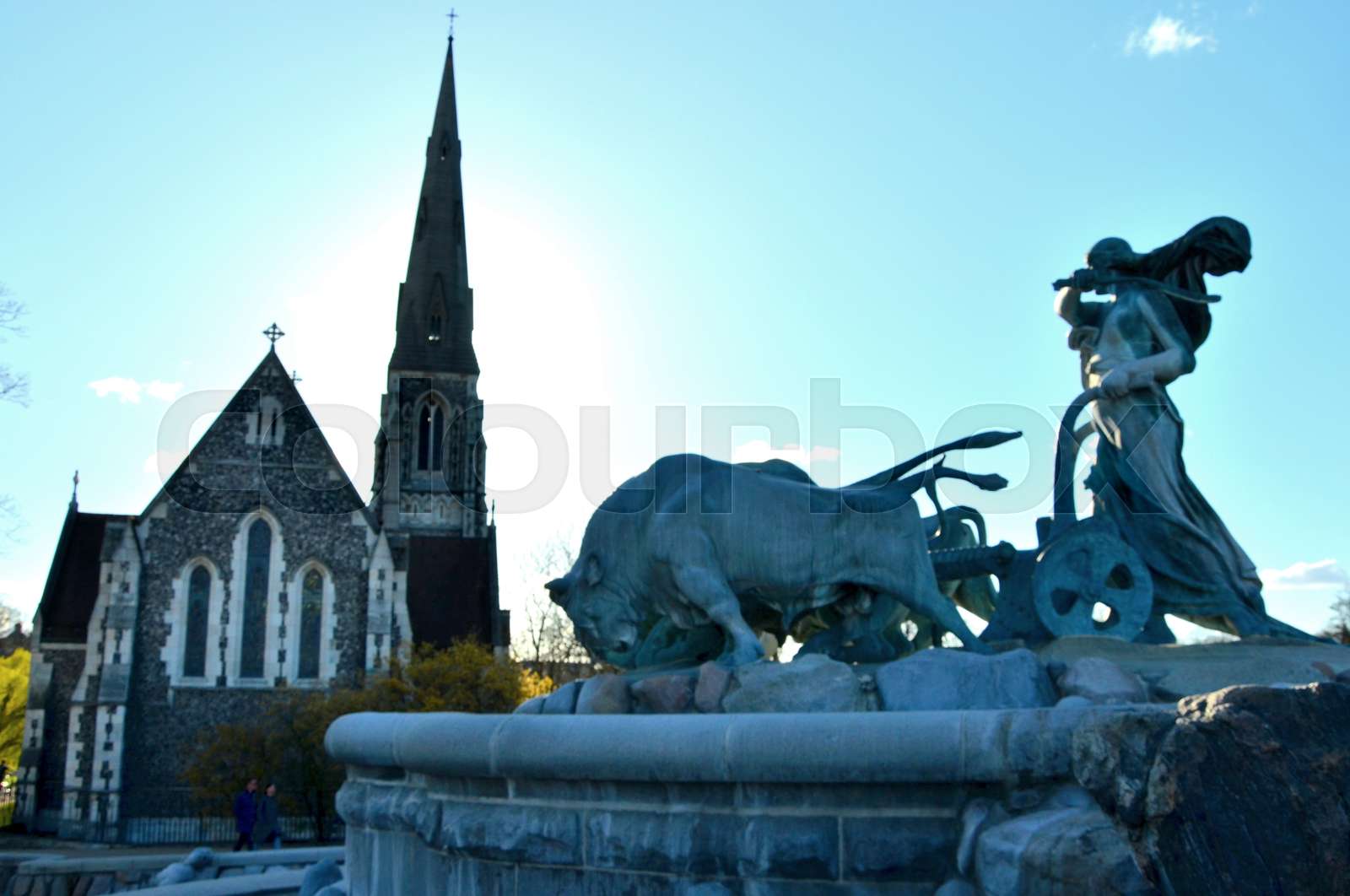 copenhagen, springvand, kristendommen | Stock image | Colourbox