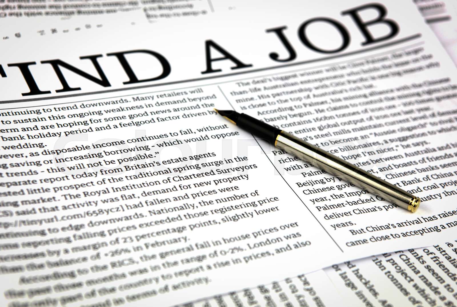 Job Search Background | Stock image | Colourbox