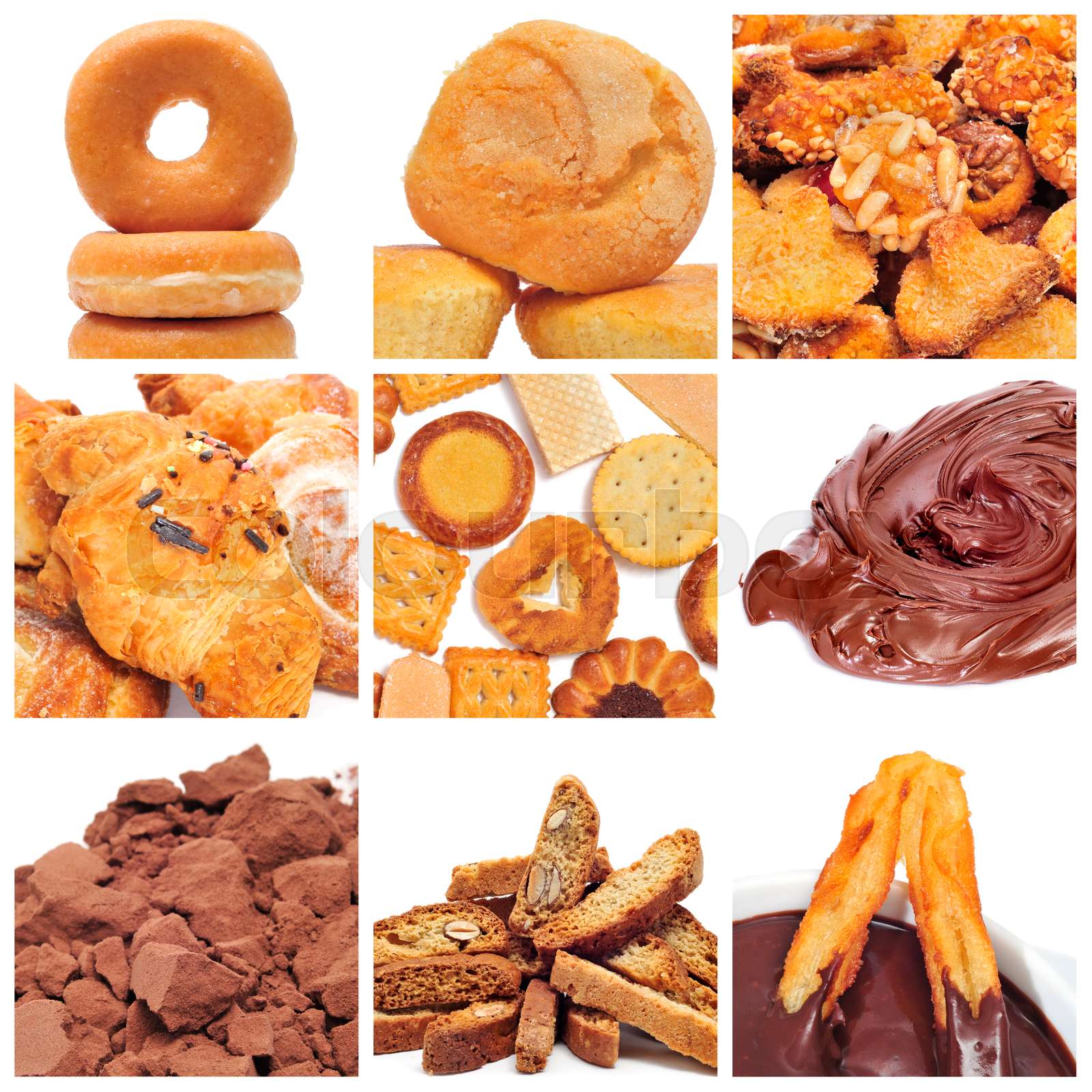 pastries collage | Stock image | Colourbox