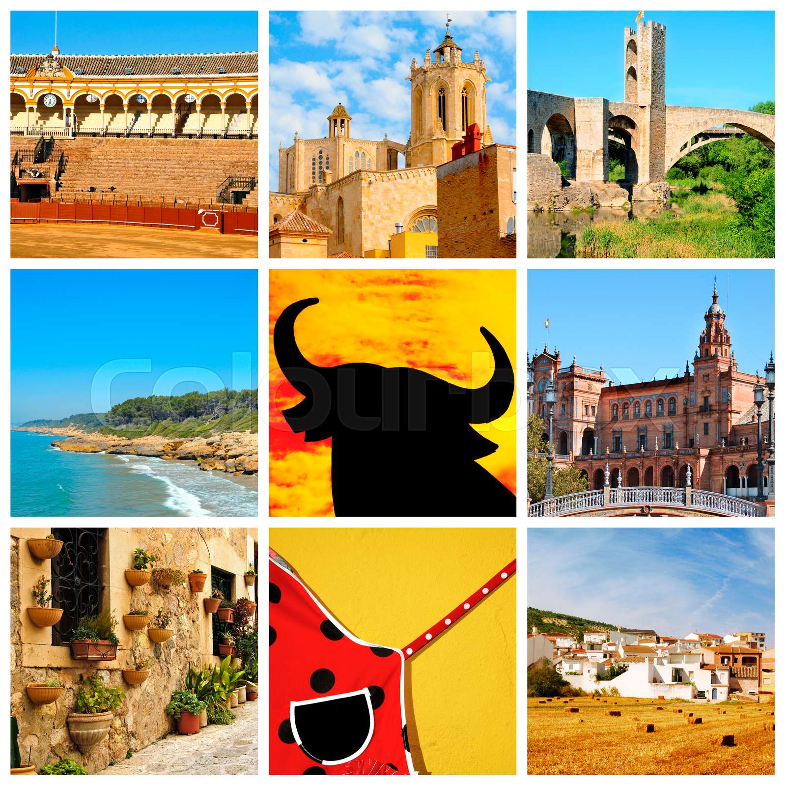 Spanish collage | Stock image | Colourbox