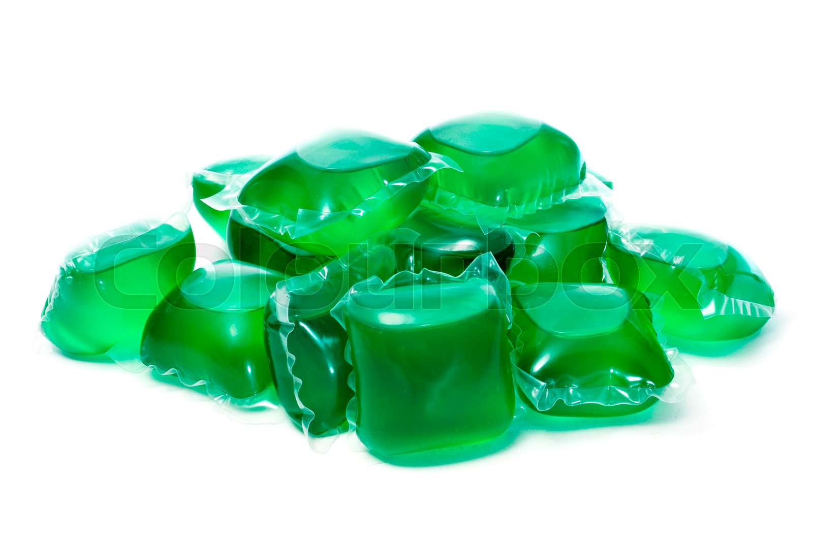 liquid laundry detergent sachets | Stock image | Colourbox