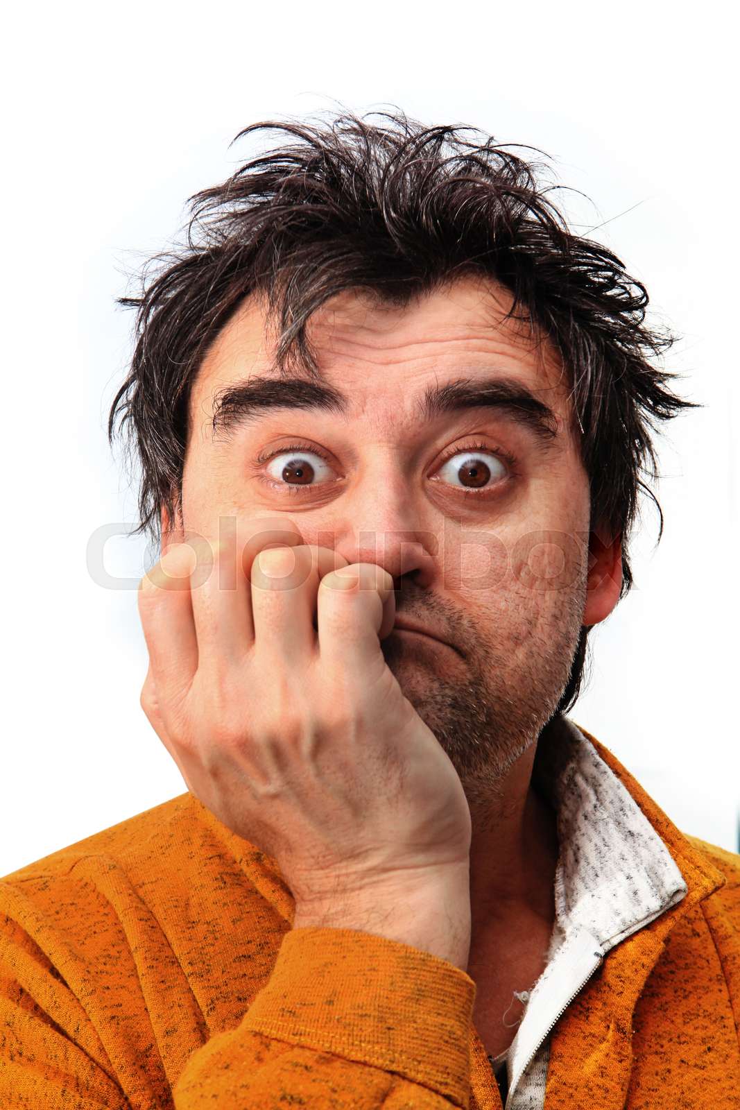 man is very surprised | Stock image | Colourbox