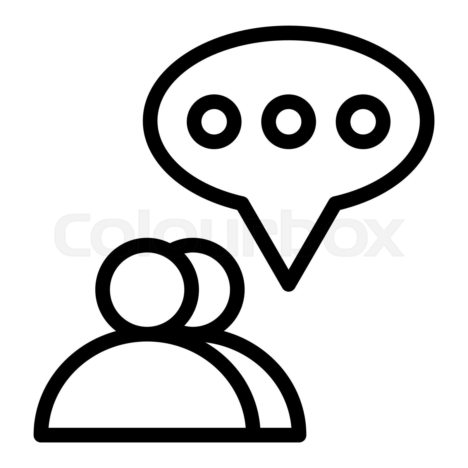 dialog, piktogram, konversation | Stock vektor | Colourbox