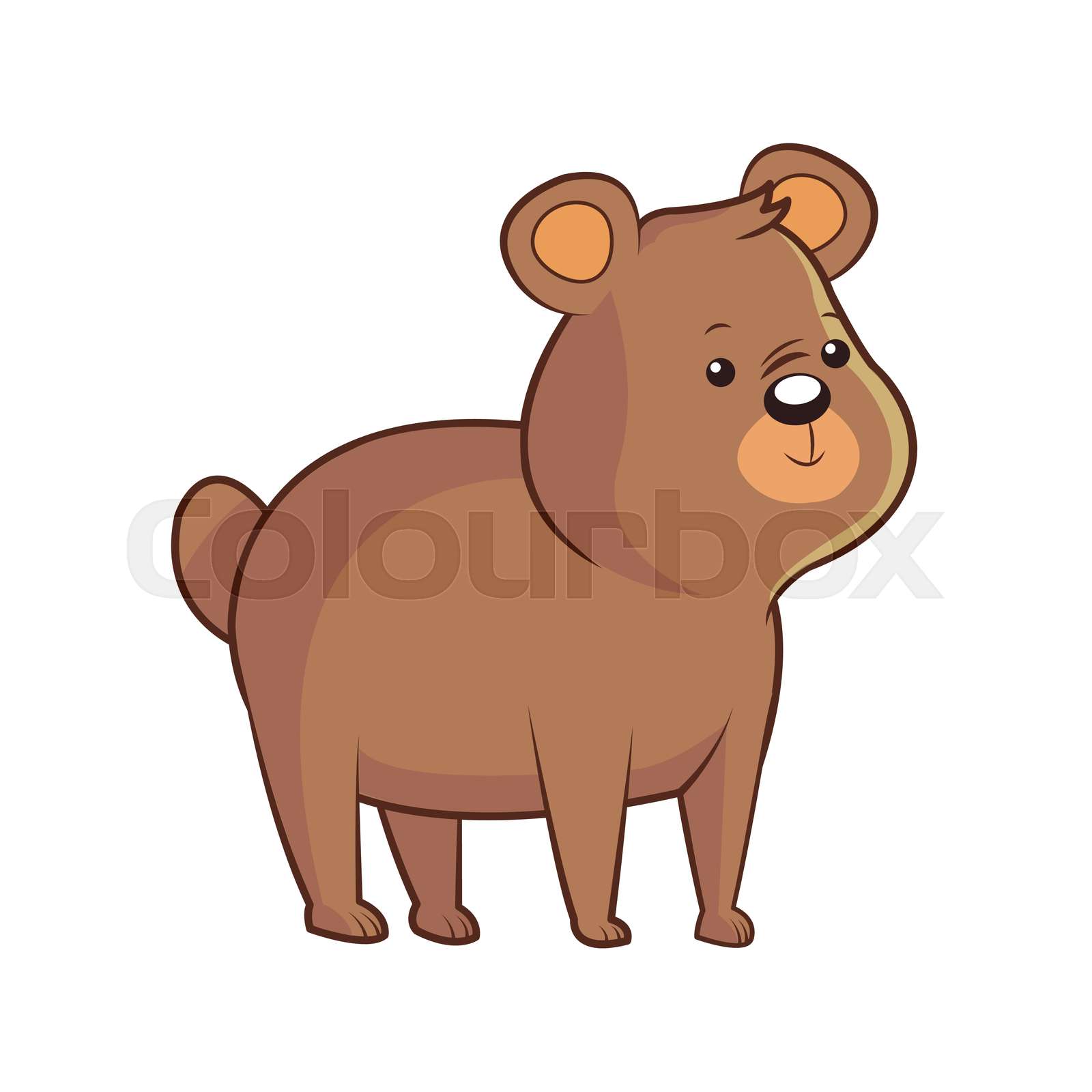 oso, cómic, croquis | Vector de archivo | Colourbox