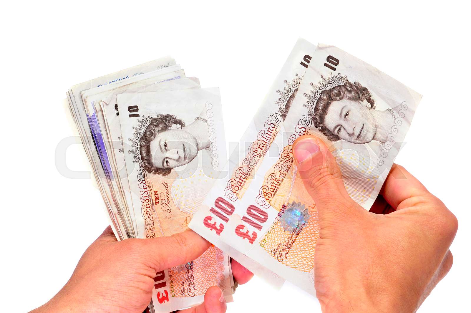 counting pounds | Stock image | Colourbox