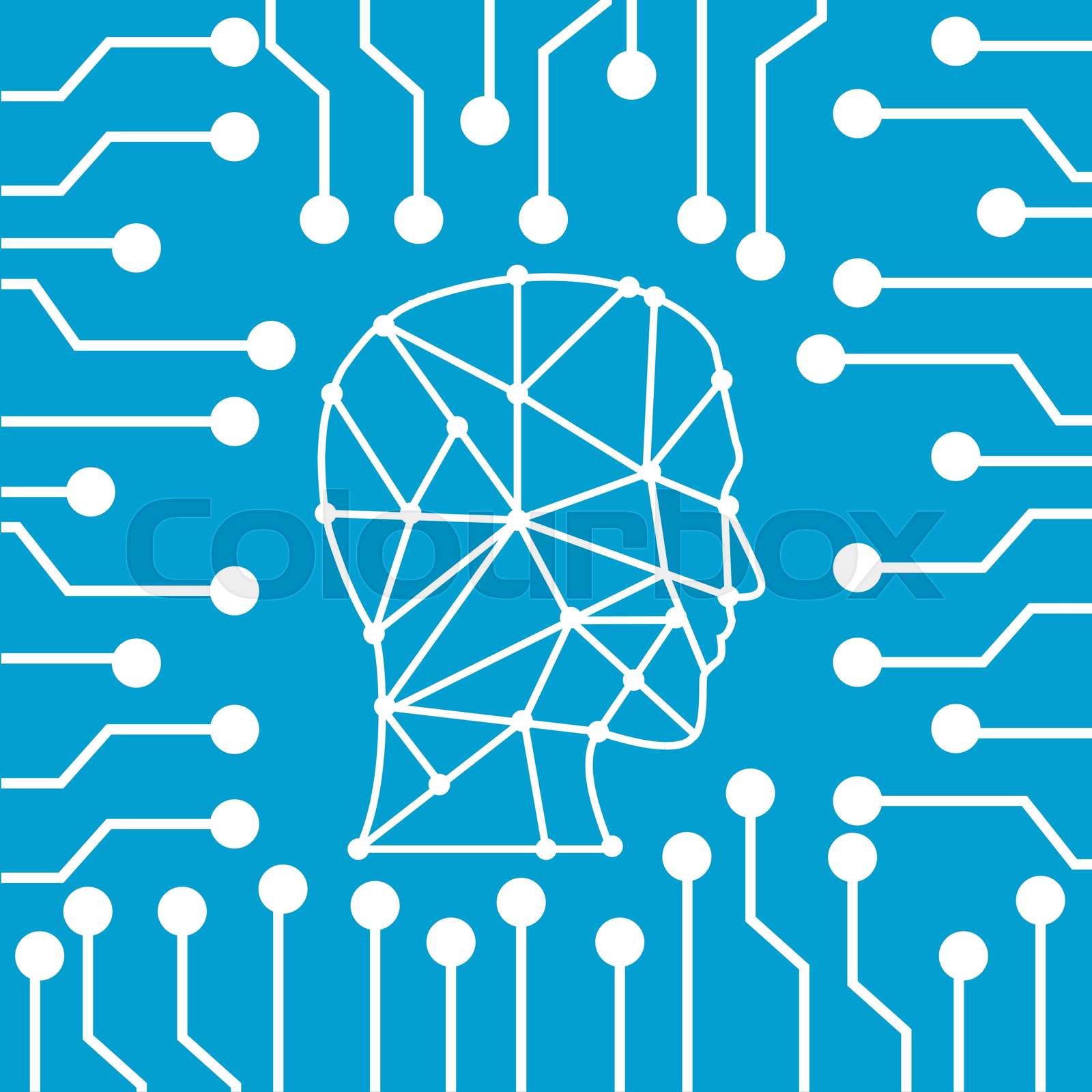 Robot artificial intelligence | Stock vector | Colourbox