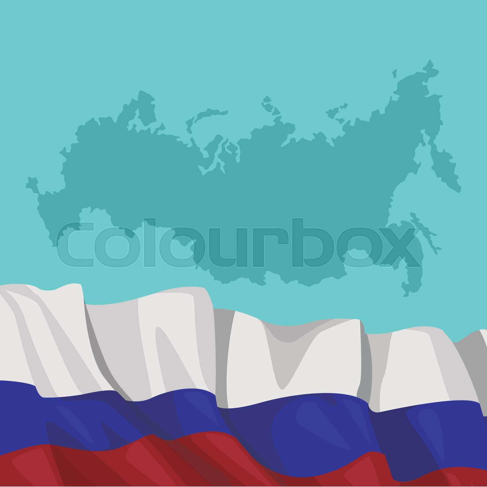 Russia travel poster | Stock vector | Colourbox