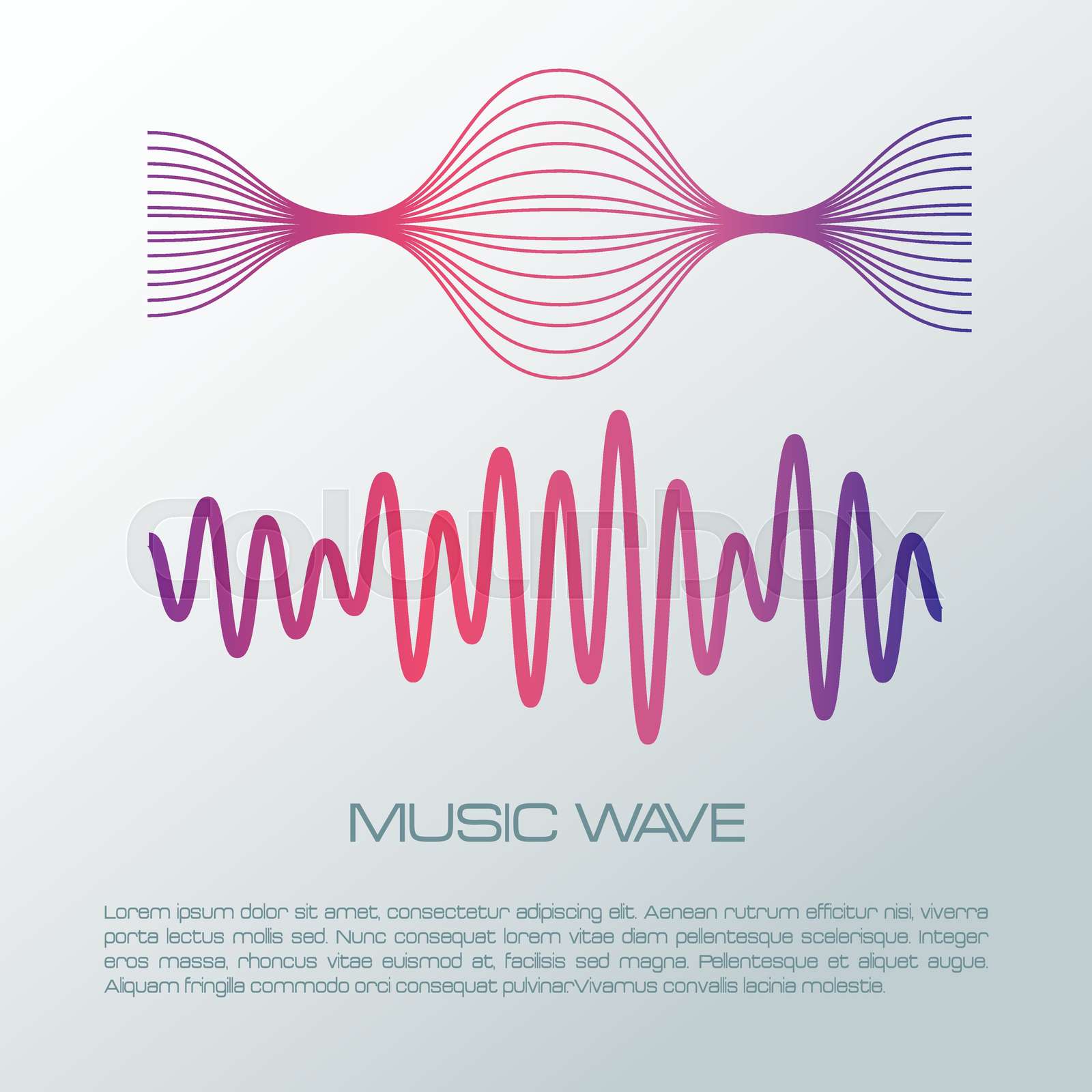 Music wave infographic | Stock vector | Colourbox