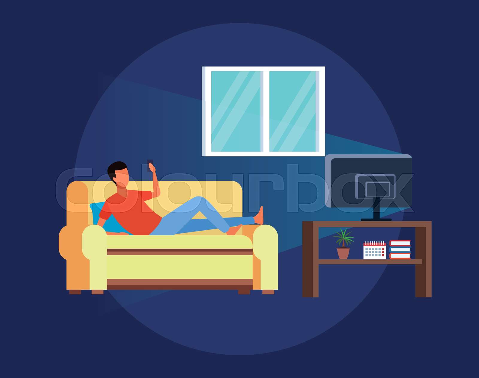 Activities And Free Time At Home Stock Vector Colourbox activities-and-free-time-at-home-stock-vector-colourbox