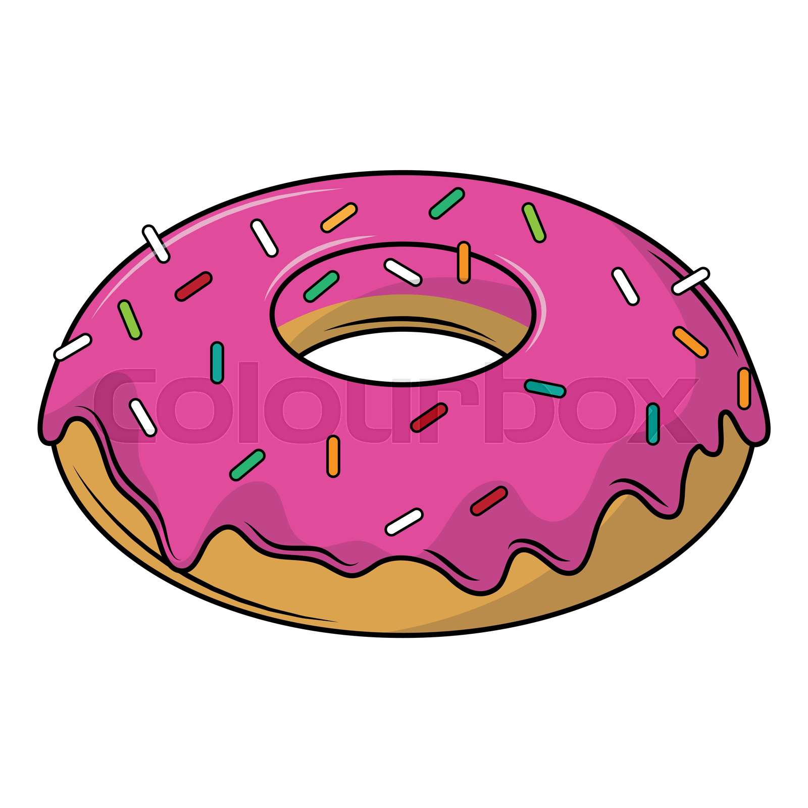 Donut dessert cartoons | Stock vector | Colourbox