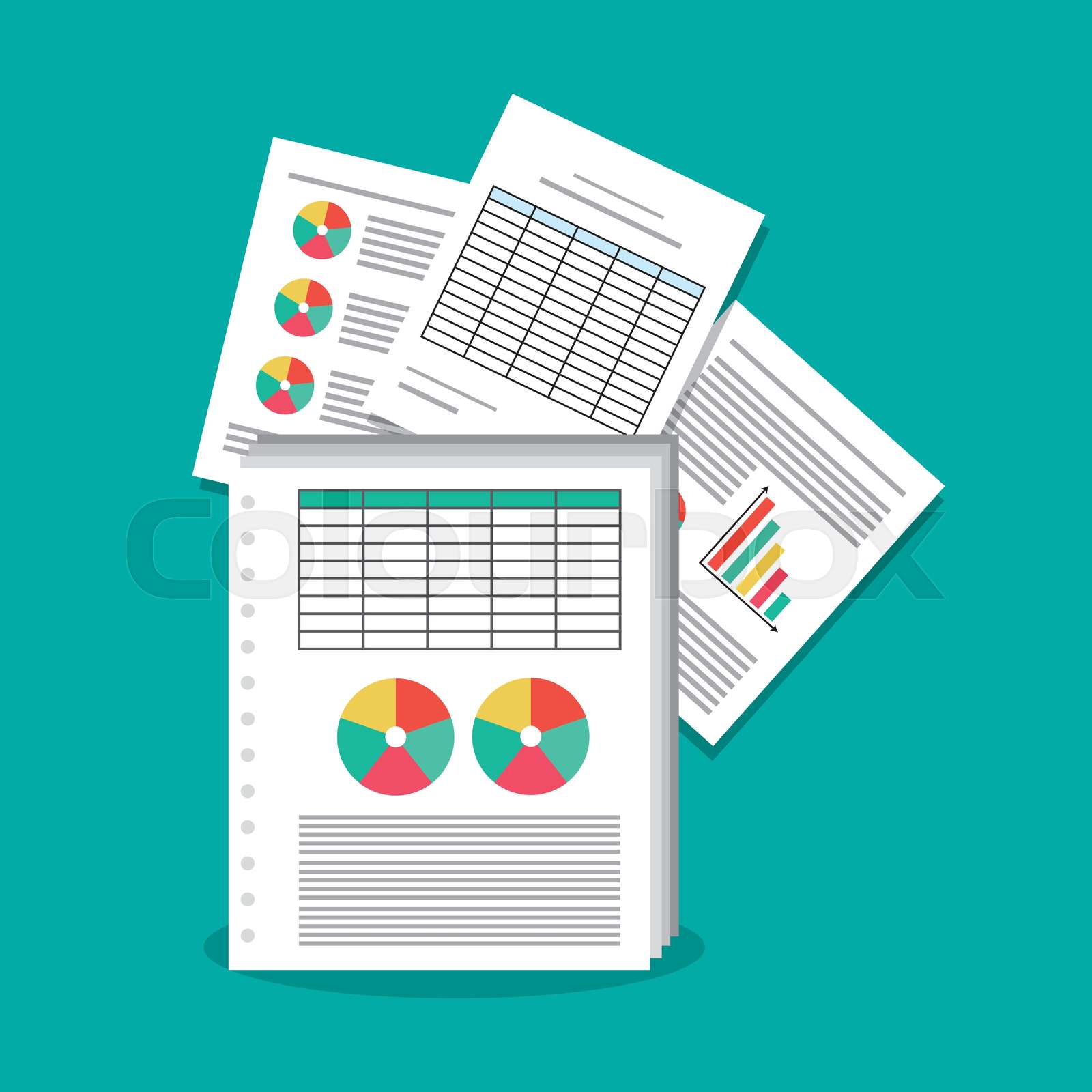 Spreadsheet icon design | Stock vector | Colourbox