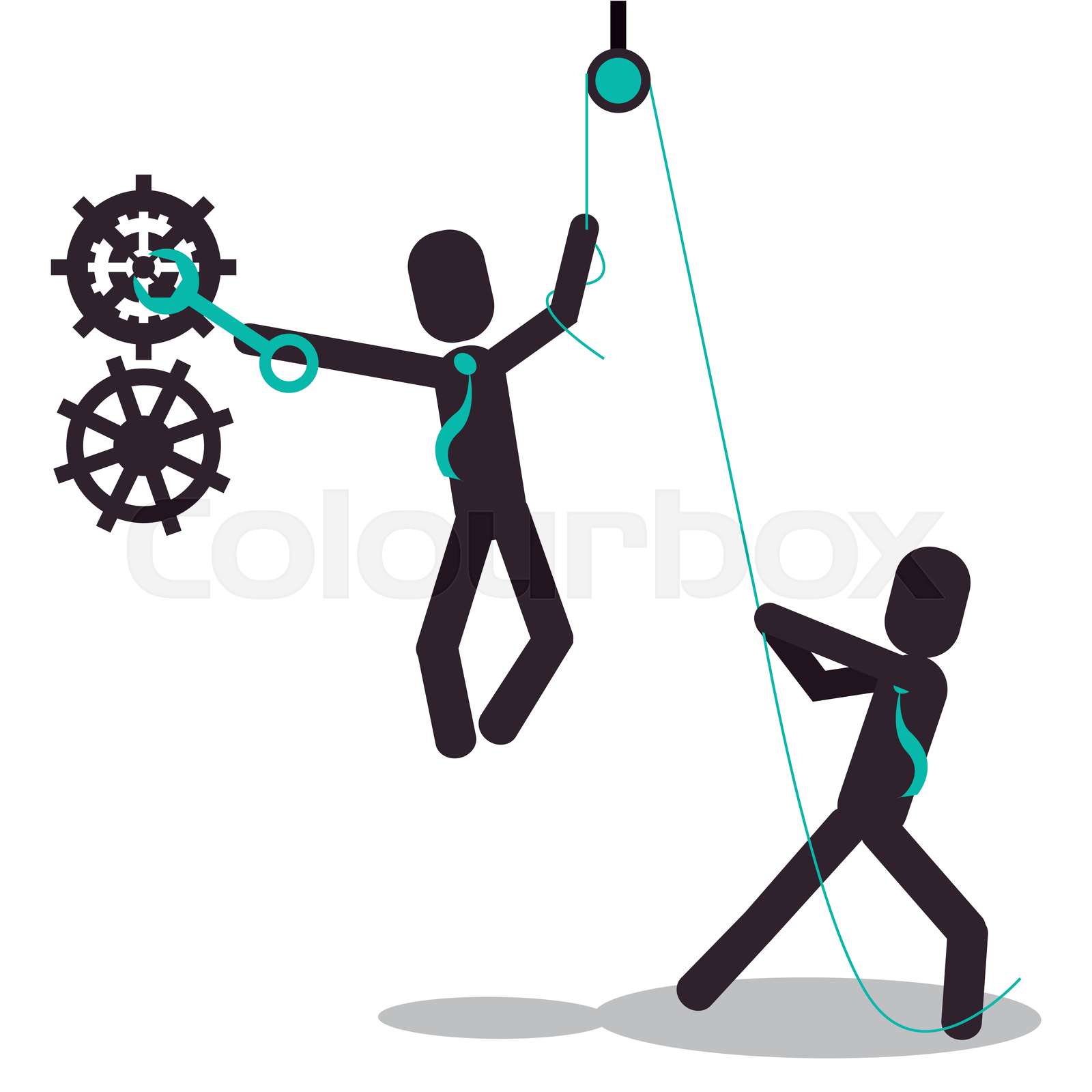 pictograms working icon design | Stock vector | Colourbox