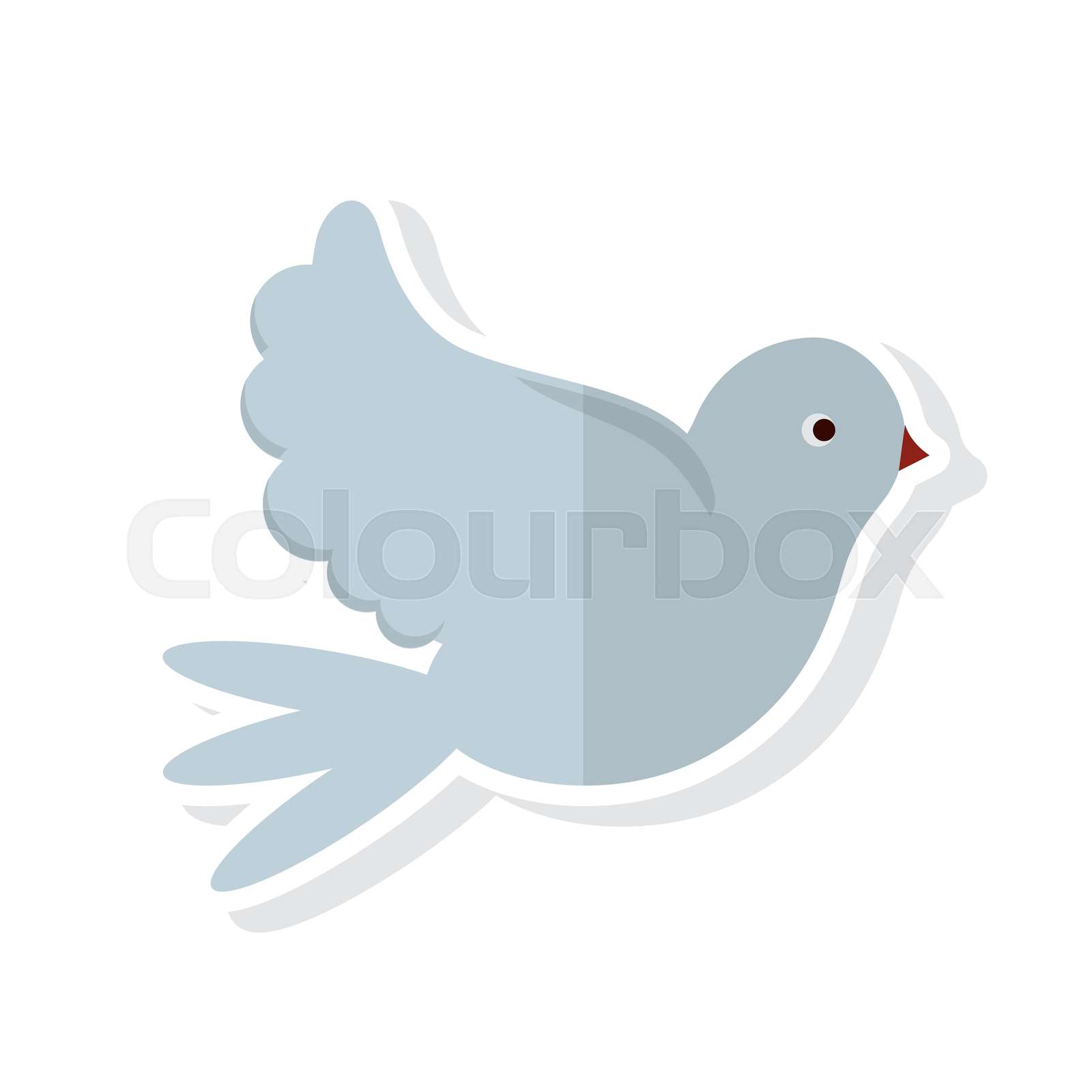 Isolated dove bird design | Stock vector | Colourbox