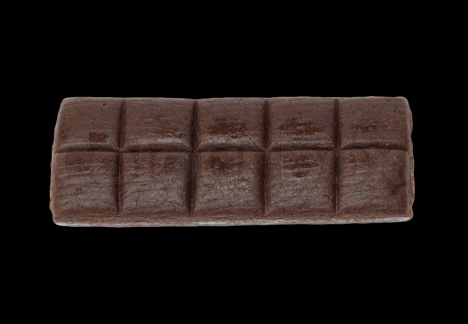 Hematogen candy bar isolated on black | Stock image | Colourbox