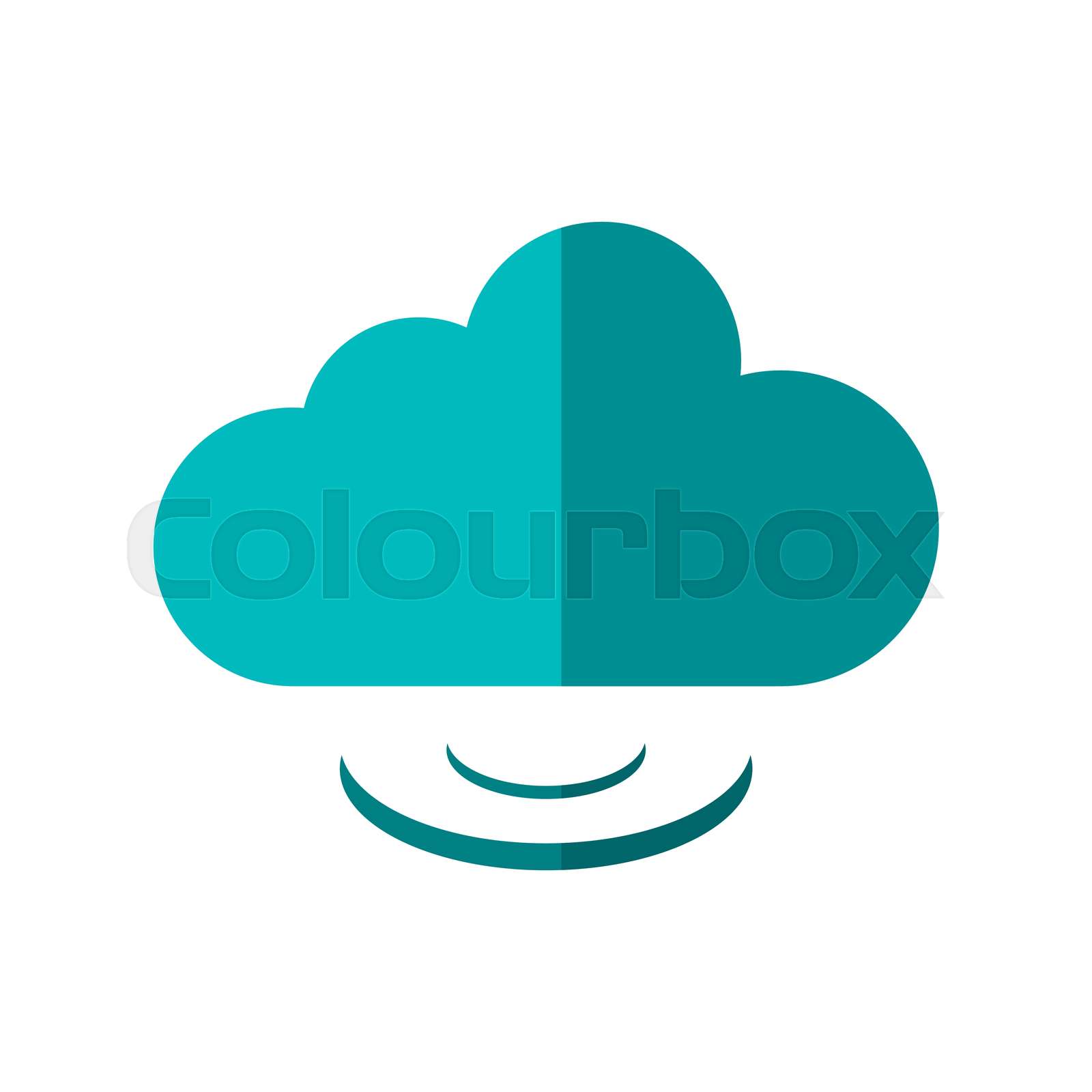 Isolated cloud shape design | Stock vector | Colourbox