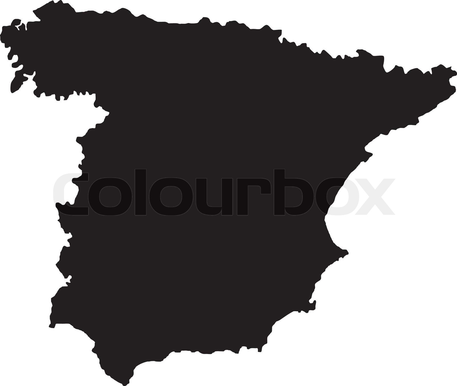 Vector illustration of maps of Spain | Stock vector | Colourbox