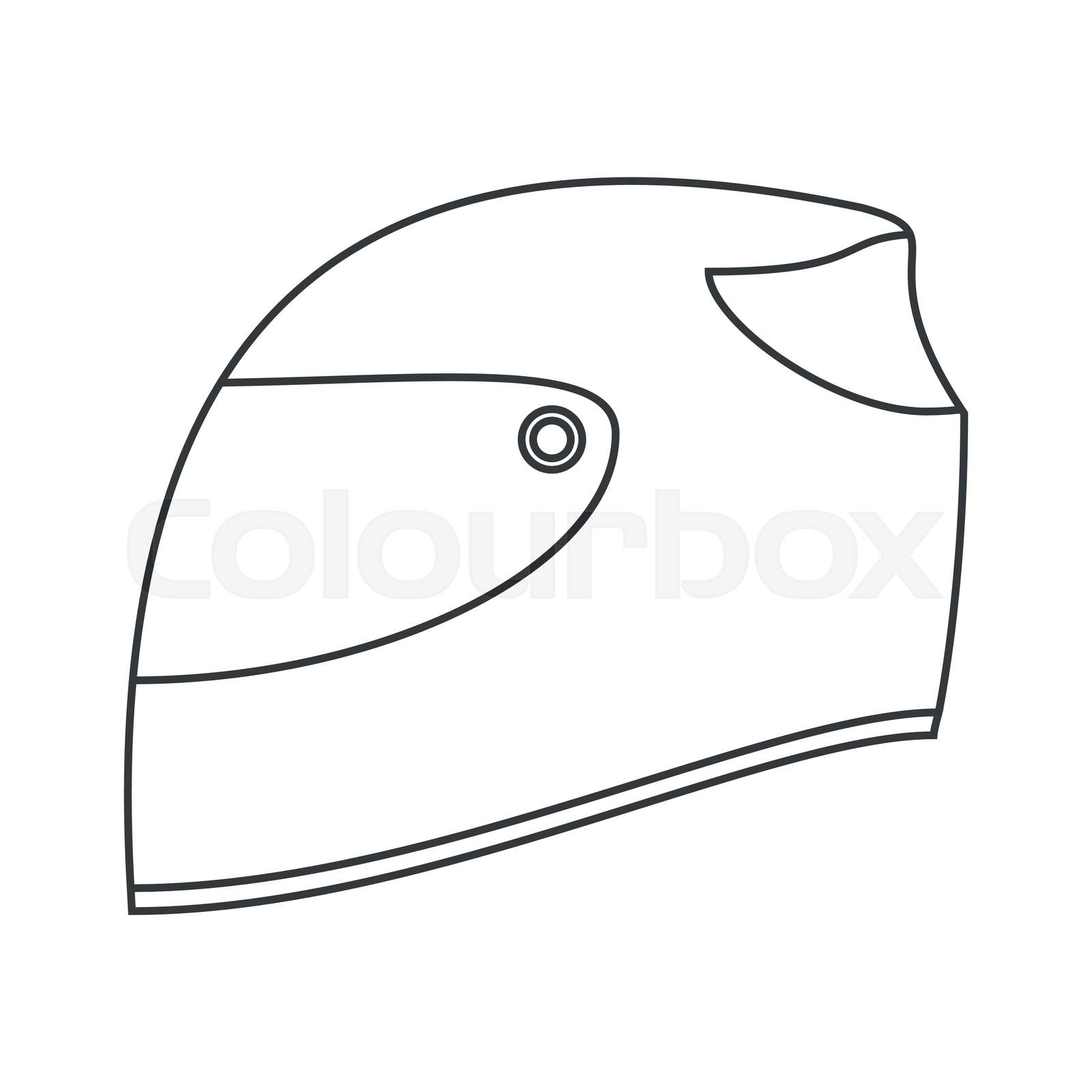 Isolated helmet of formula racing concept | Stock vector | Colourbox