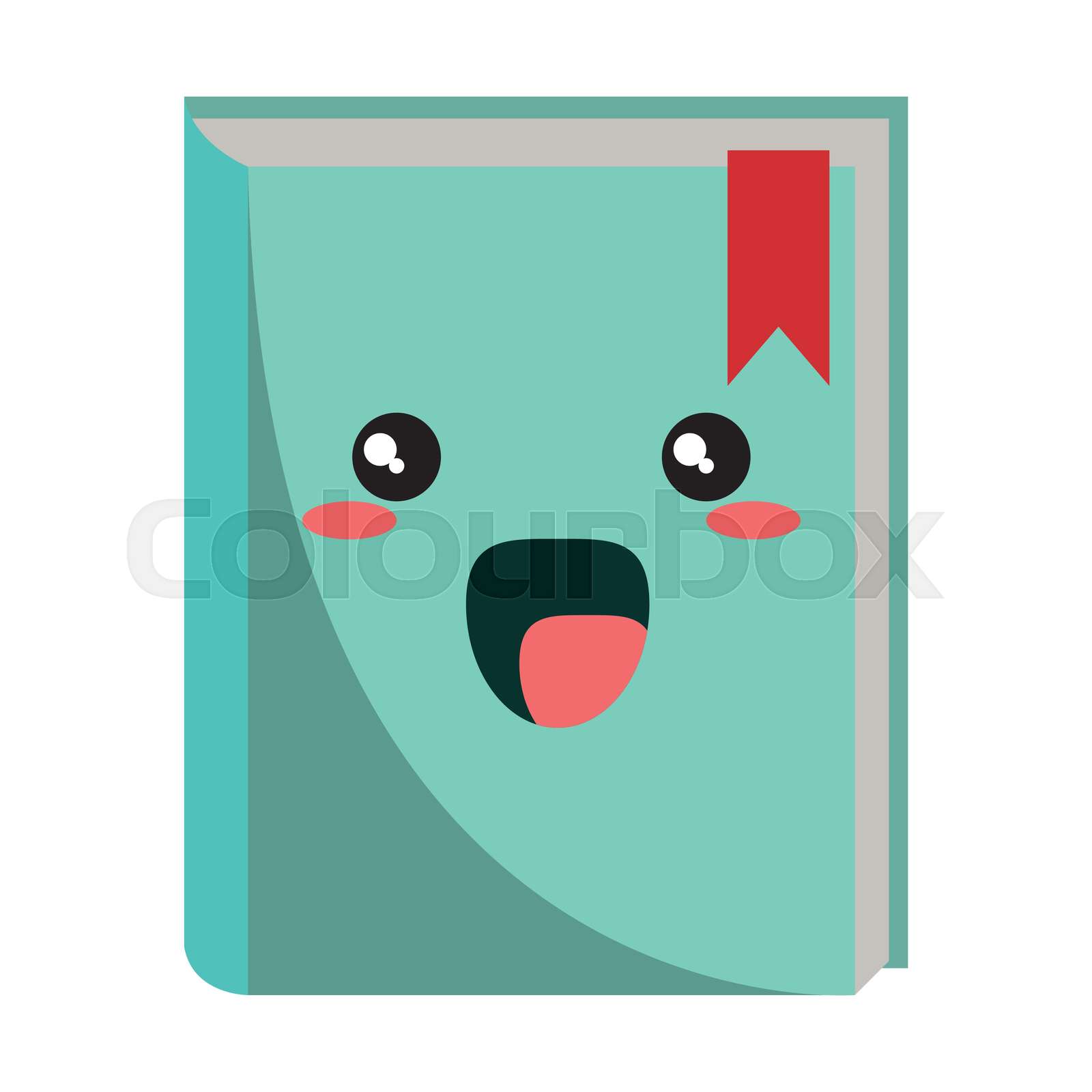 cartoon book library learning | Stock vector | Colourbox