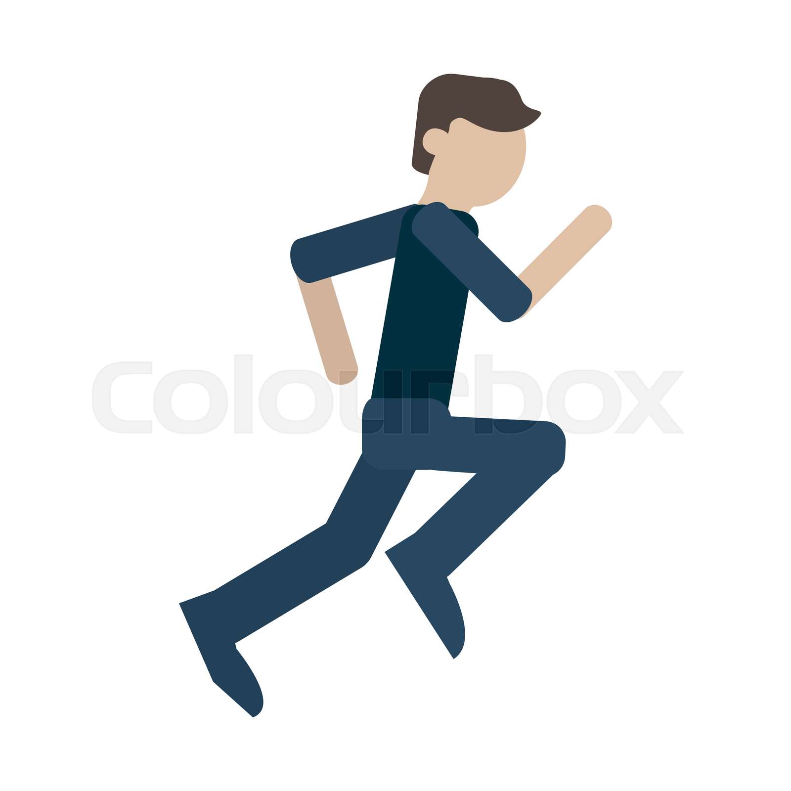 Man running avatar | Stock vector | Colourbox
