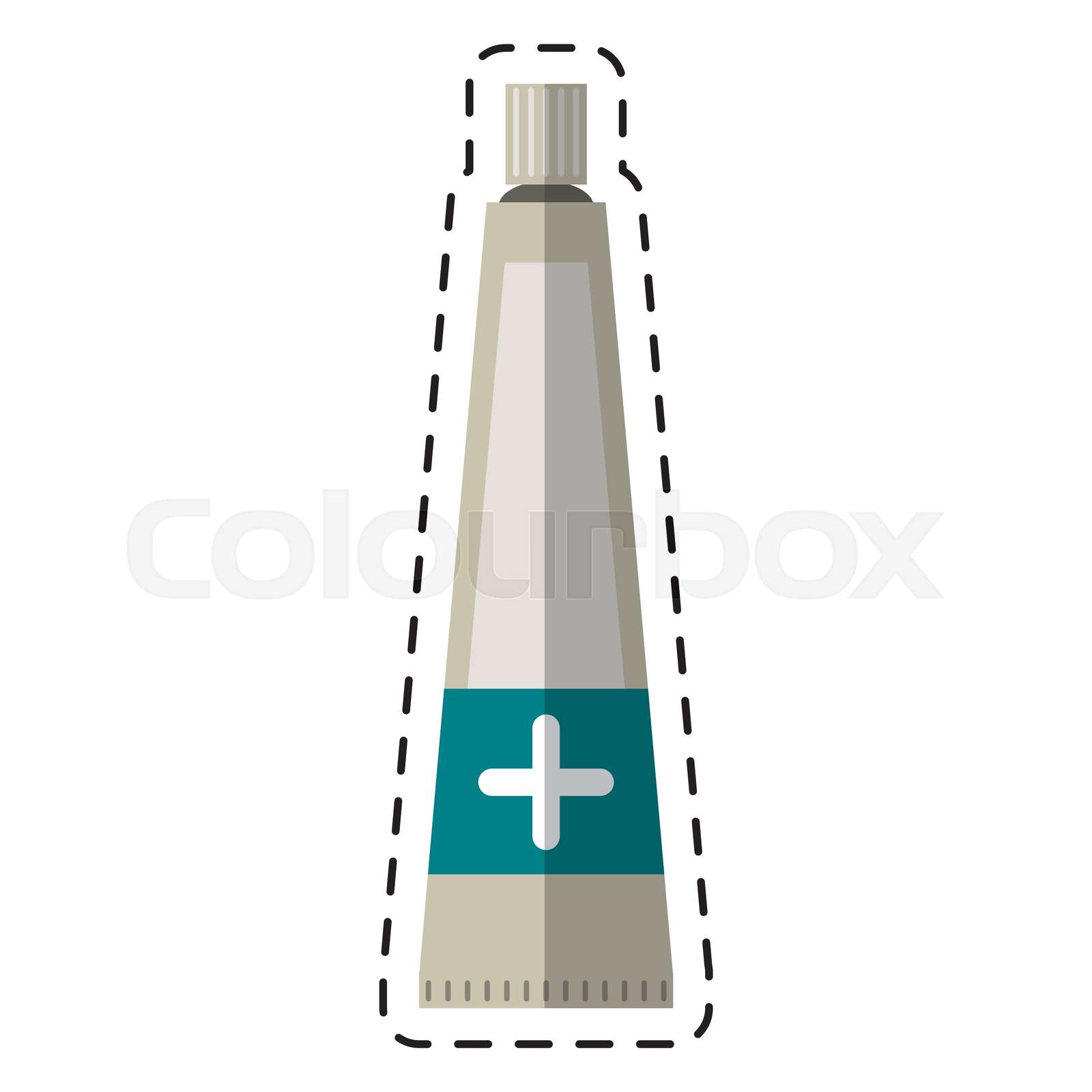 cartoon ointment cream tube medicine | Stock vector | Colourbox