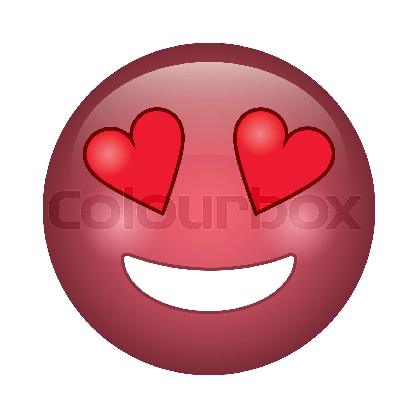 love emoticon style icon | Stock vector | Colourbox