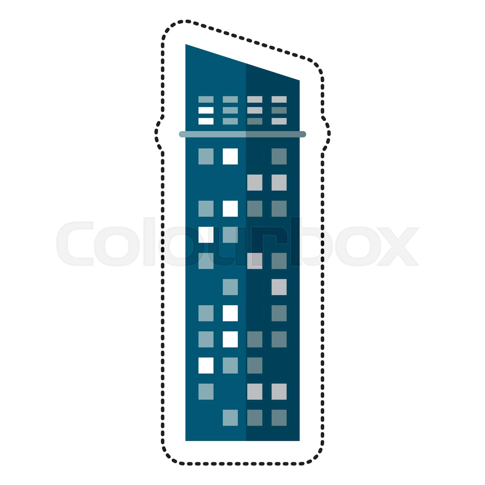 building architecture facade windows | Stock vector | Colourbox