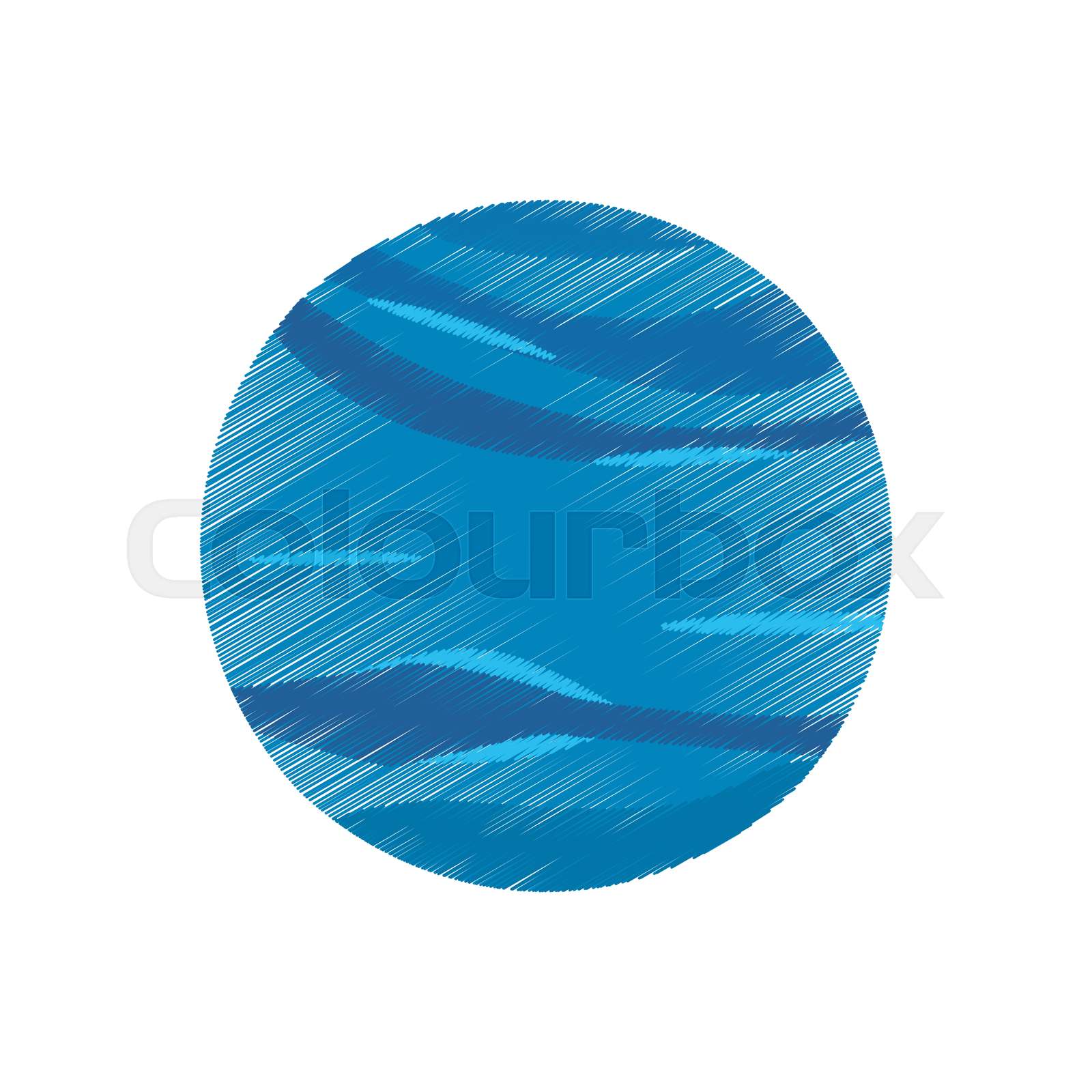 Neptune Planet Drawing