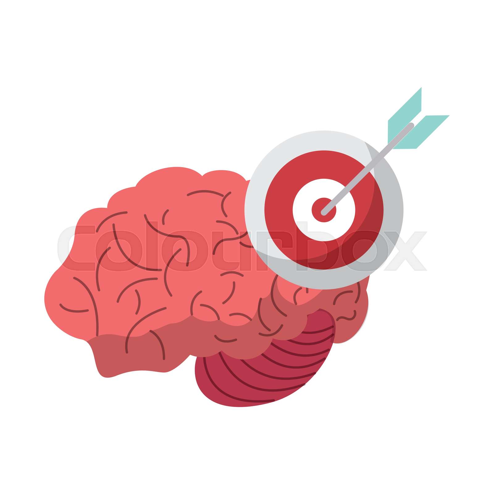 brain target creativity idea | Stock vector | Colourbox