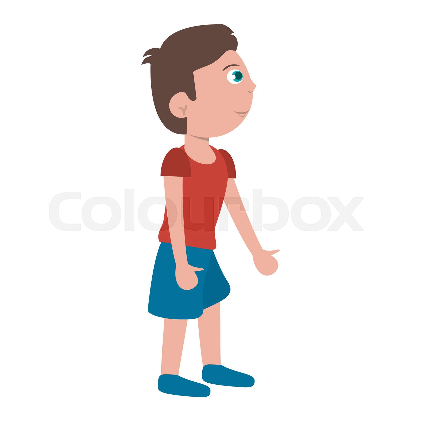 character boy son image | Stock vector | Colourbox