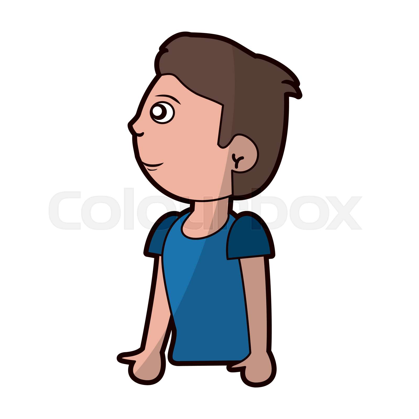 cartoon son boy character | Stock vector | Colourbox