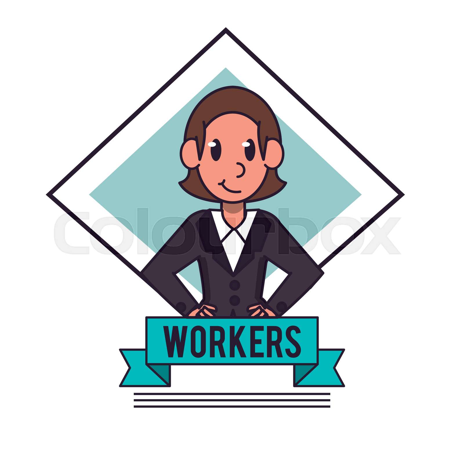 Workers and jobs cartoon | Stock vector | Colourbox
