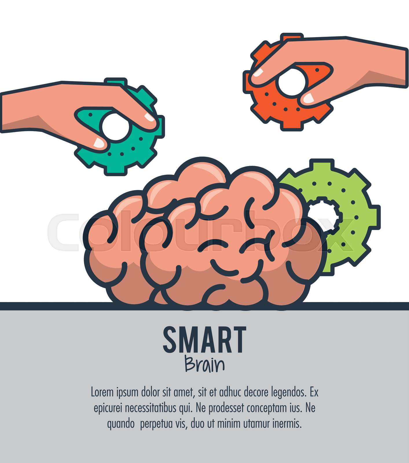 Smart brain ideas | Stock vector | Colourbox